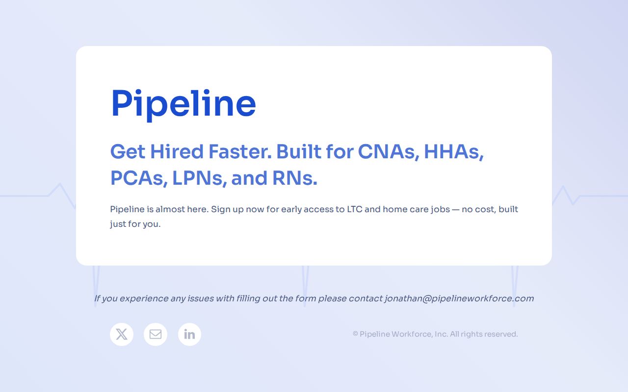 Pipeline Waitlist – Get Early Access to Healthcare Jobs
